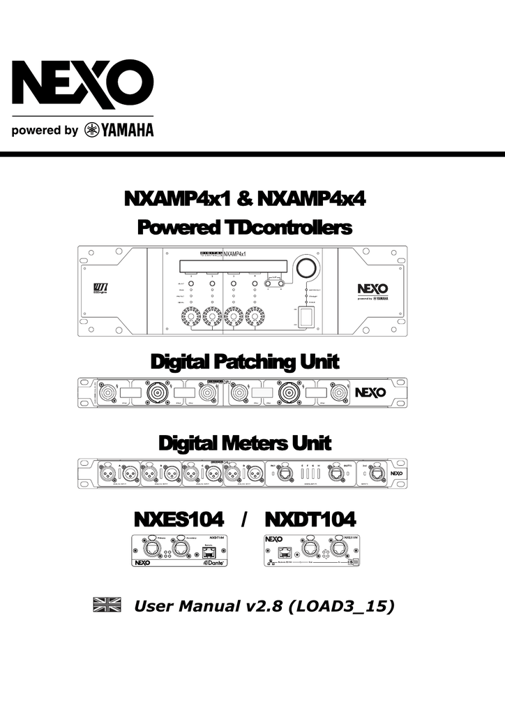 Yamaha Nexo NXAMP4X1 User manual | Manualzz