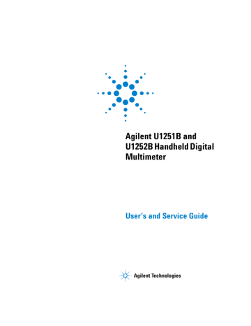 Agilent Technologies U1252B Service Guide | Manualzz