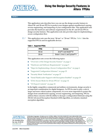 Altera FPGA Application Notes | Manualzz