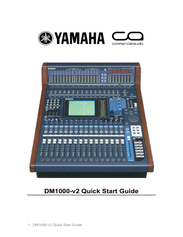 Yamaha | User manual | DM1000-v2 Quick Start Guide | Manualzz