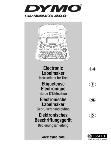 Dymo LabelManager 400 Bedienungsanleitung | Manualzz