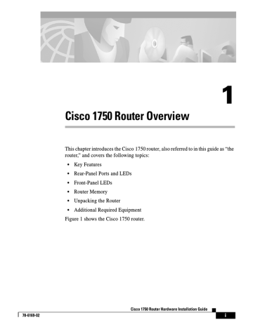 Cisco 1750 Router Hardware Installation Guide | Manualzz