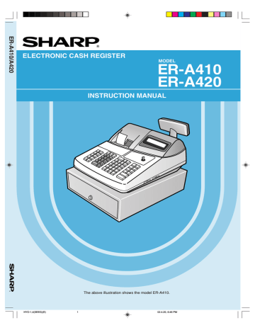Sharp ER-A420 Instruction manual | Manualzz