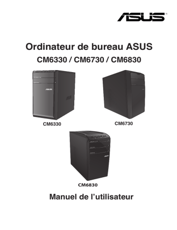 Asus Essentio CM6830 Tower PC Manuel utilisateur | Manualzz
