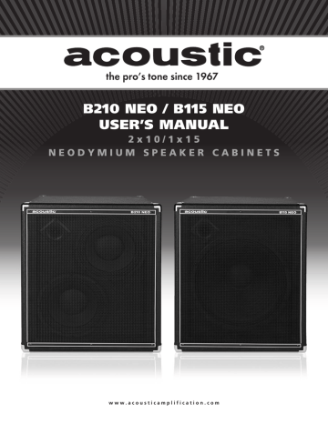 Acoustic ag30 manual