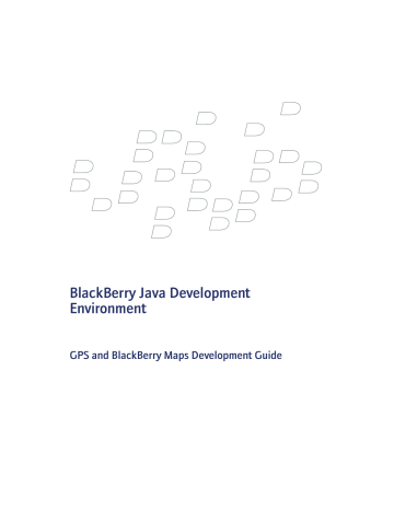 BlackBerry Maps Development Guide | Manualzz
