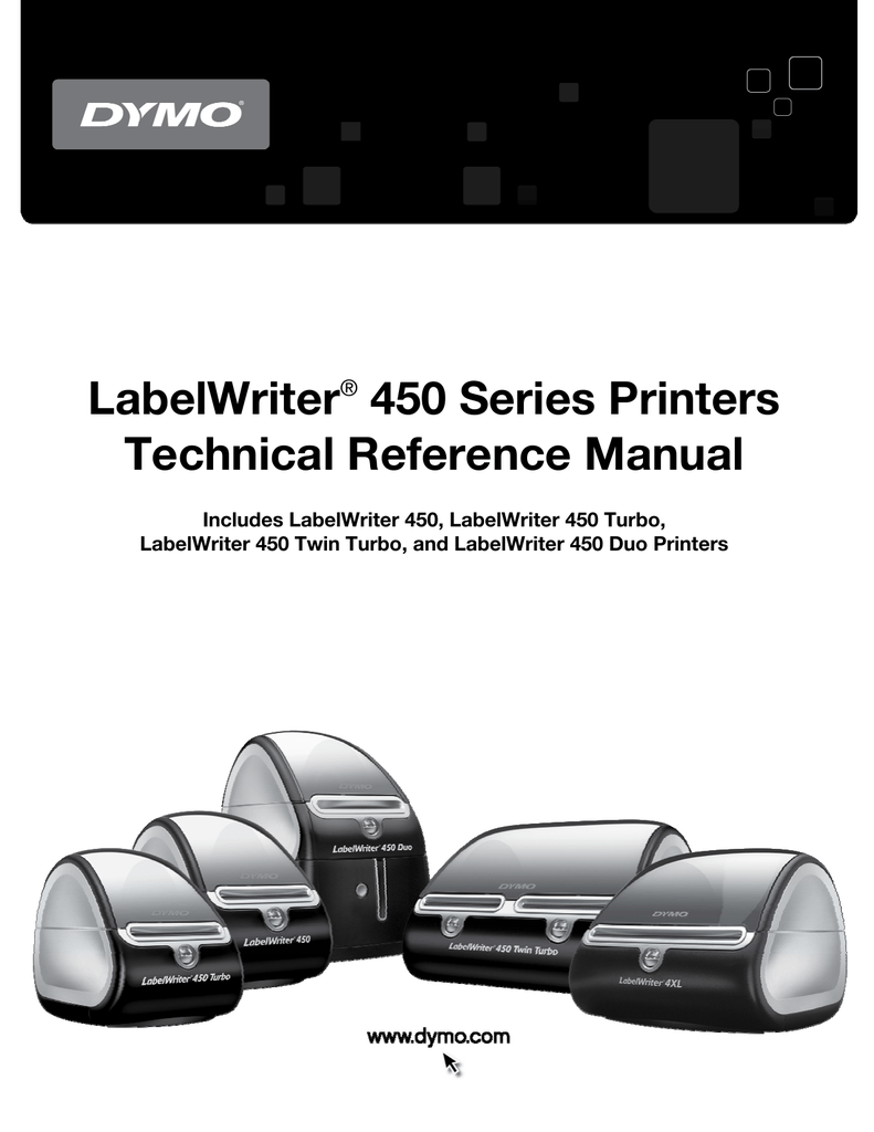 Dymo LabelWriter 450 Duo Label Printer Technical Reference Manual ...