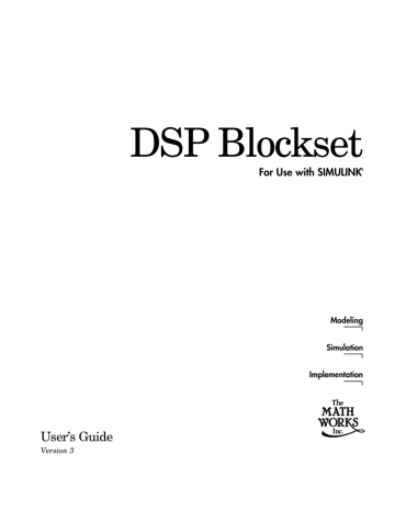 DSP Blockset User's Guide | Manualzz