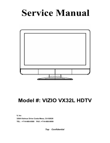 Vizio VX32L Service manual | Manualzz