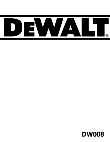 DeWalt DW008 Technical data | Manualzz