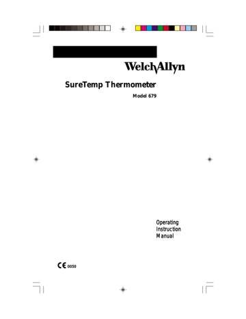 Welch Allyn SureTemp 679 Operating Instruction Manual | Manualzz