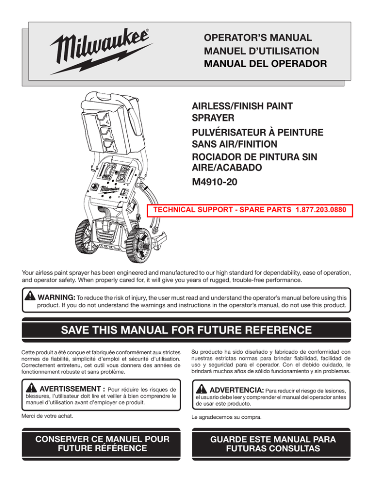 Milwaukee M4910-20 User manual | Manualzz