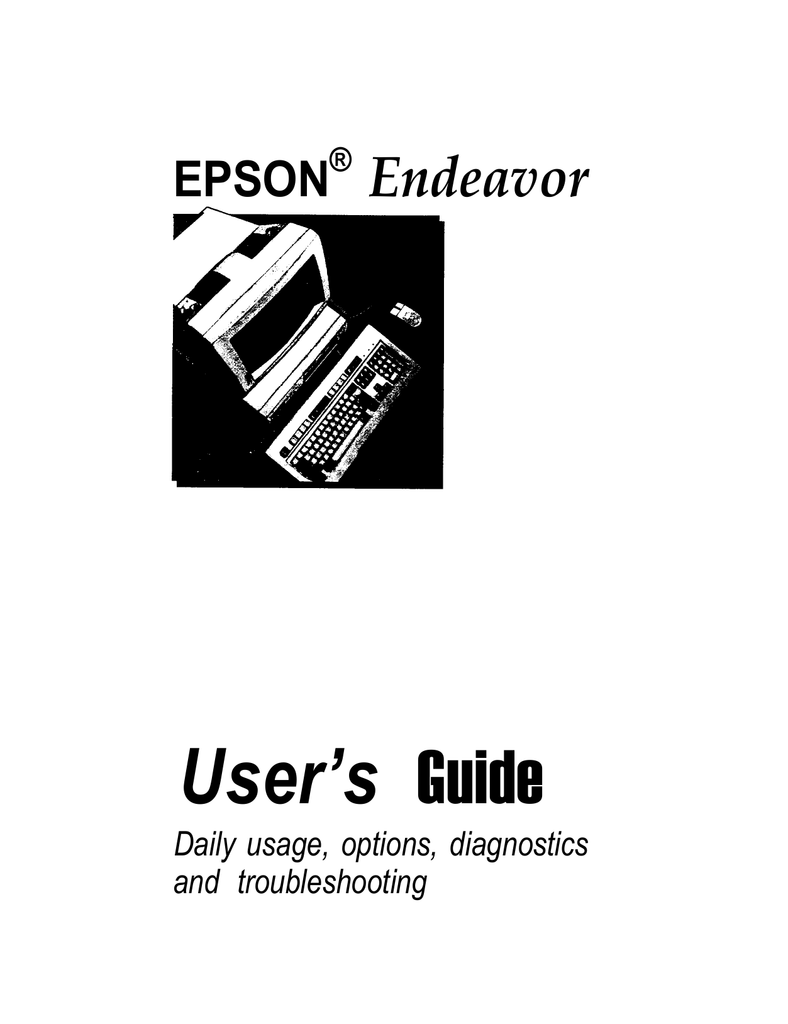 Epson Endeavor User`s guide | Manualzz