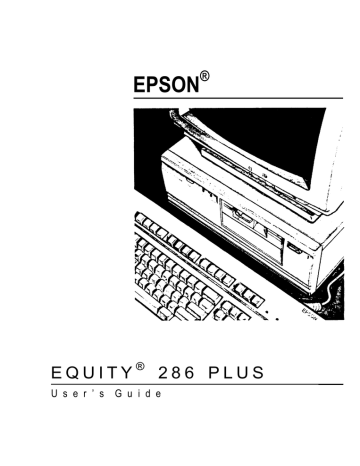 Epson Equity 286 PLUS User`s guide | Manualzz