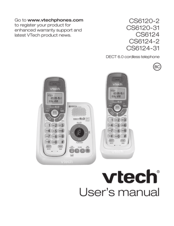 VTech CS6124-21 User`s manual | Manualzz