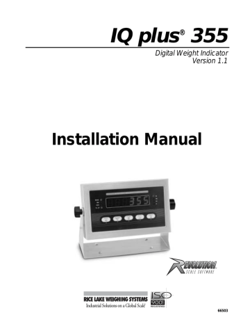 IQ plus 355 Installation Manual | Manualzz