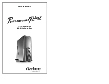 Antec Perfomance Plus 1000 Series User`s manual | Manualzz