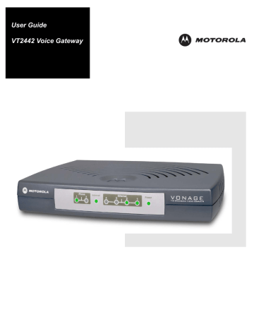 Motorola Voice Gateway VT2442 User Guide | Manualzz