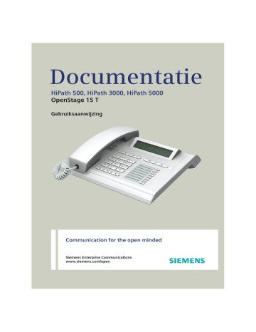 Siemens Unify OpenStage 15 T de handleiding | Manualzz