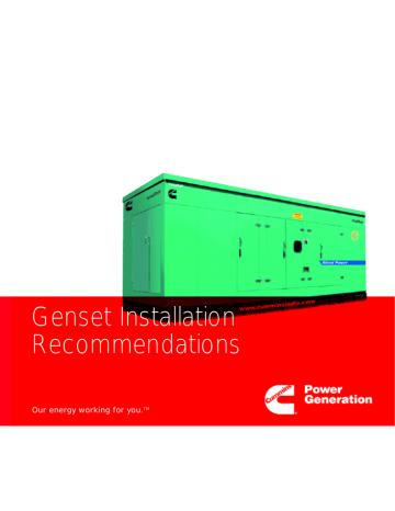 Genset Installation Recommendations | Manualzz