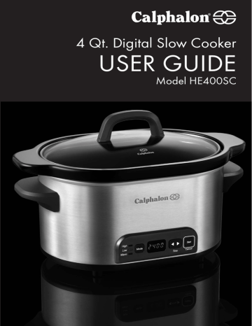 Calphalon Model HE400SC User guide | Manualzz