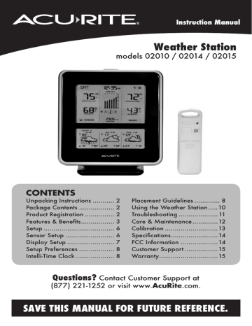 ACU-RITE 02029W Instruction manual | Manualzz