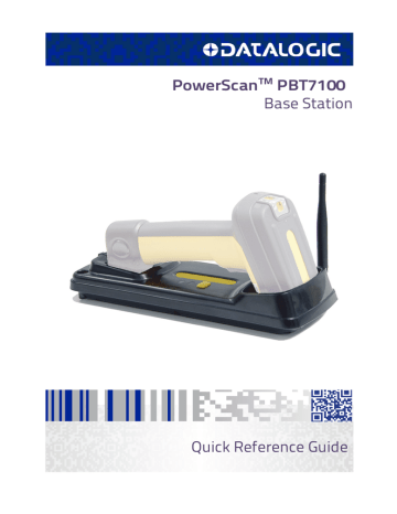 Datalogic POWERSCAN PBT7100 guide Quick Reference Guide | Manualzz