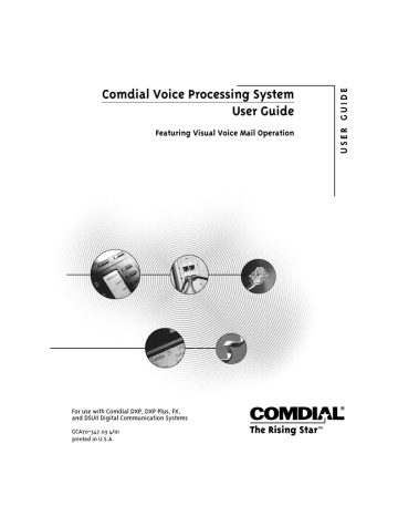 Using The Visual Voice Mail Feature. Comdial DXP Series, DSU II, DXP ...
