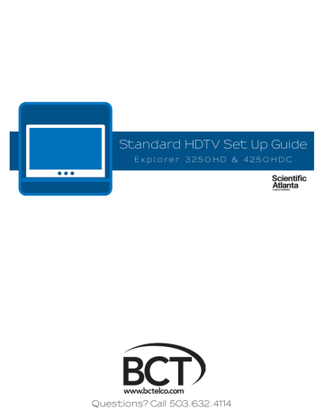 BCT Explorer 4250 HD Setup guide | Manualzz