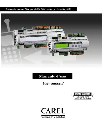 pCO2 GSM modem User Manual | Manualzz