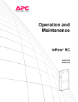 APC InRow RC ACRC100, ACRC103 Operation and Maintenance | Manualzz