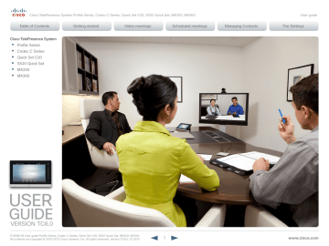 Cisco TelePresence SX20 Quick Set User Guide | Manualzz