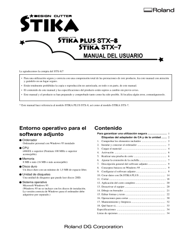 Manual del usuario - STIKA PLUS STX-8, STIKA STX-7 | Manualzz