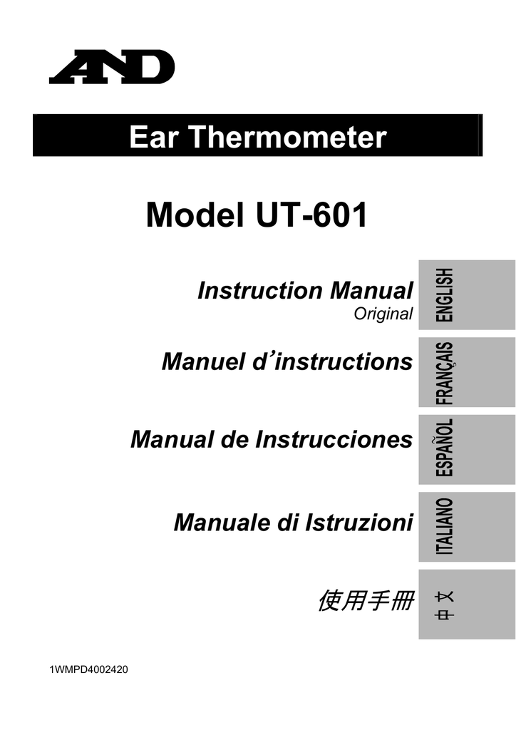 AND UT-601 Instruction manual | Manualzz