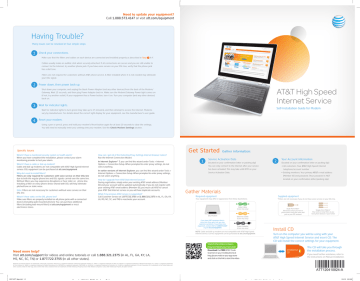 AT&T Modem Self-Installation Guide | Manualzz