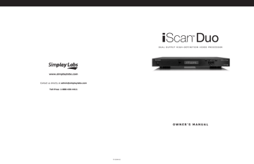 iScan Duo Owner's Manual | Manualzz