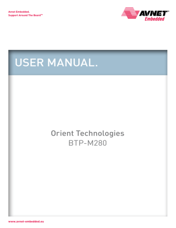 Orient Technologies BTP-M280 User Manual | Manualzz