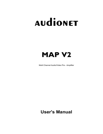 Audionet MAP V2 User's Manual | Manualzz