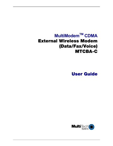 MultiModem MTCBA-C User Guide | Manualzz