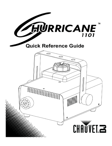 CHAUVET DJ Hurricane 1101 Quick Reference Guide | Manualzz