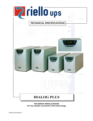 Riello Dialog Plus DLP series Specifications | Manualzz