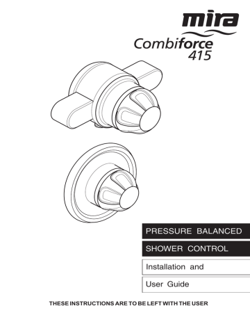Mira Combiforce 415 User guide | Manualzz