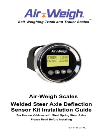 Air-Weigh Steer Axle Deflection Sensor Installation Guide | Manualzz