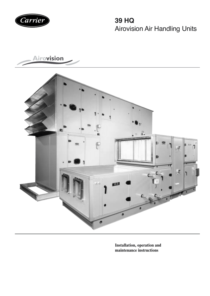 Carrier 39E Operating instructions | Manualzz