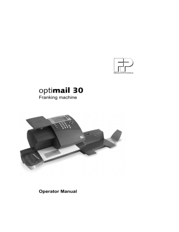 FP optimail 30 Operator Manual | Manualzz