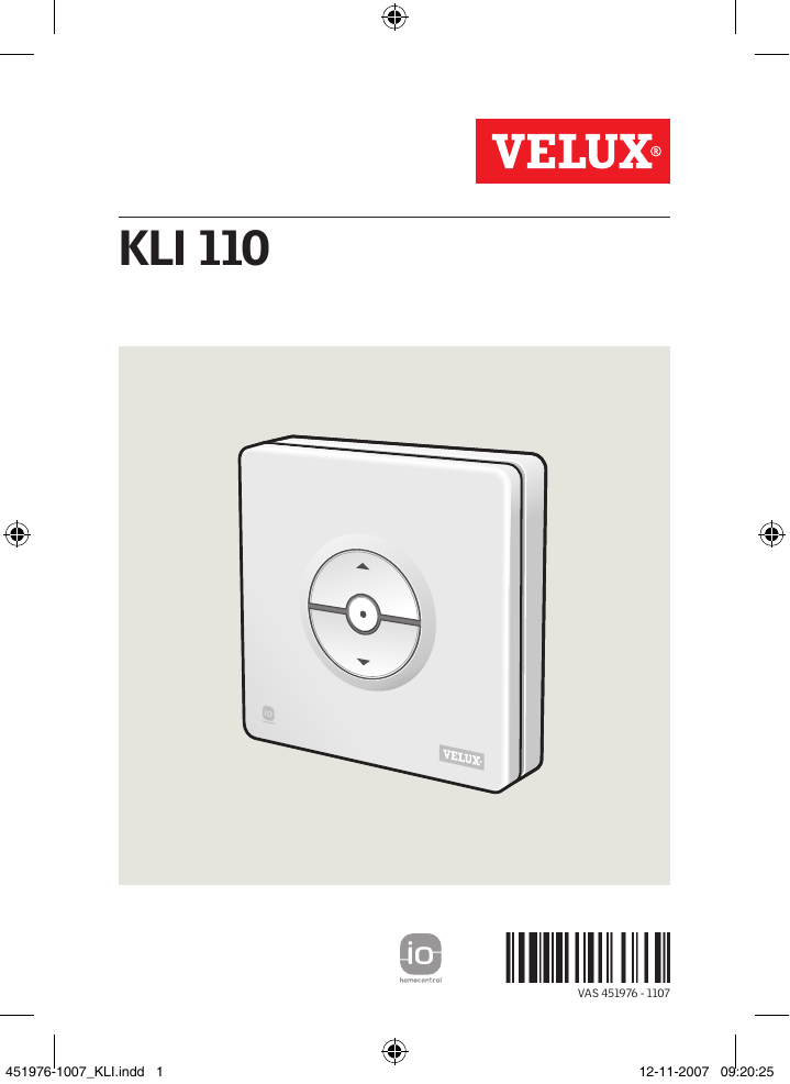 Velux KLI 110 User's Manual | Manualzz