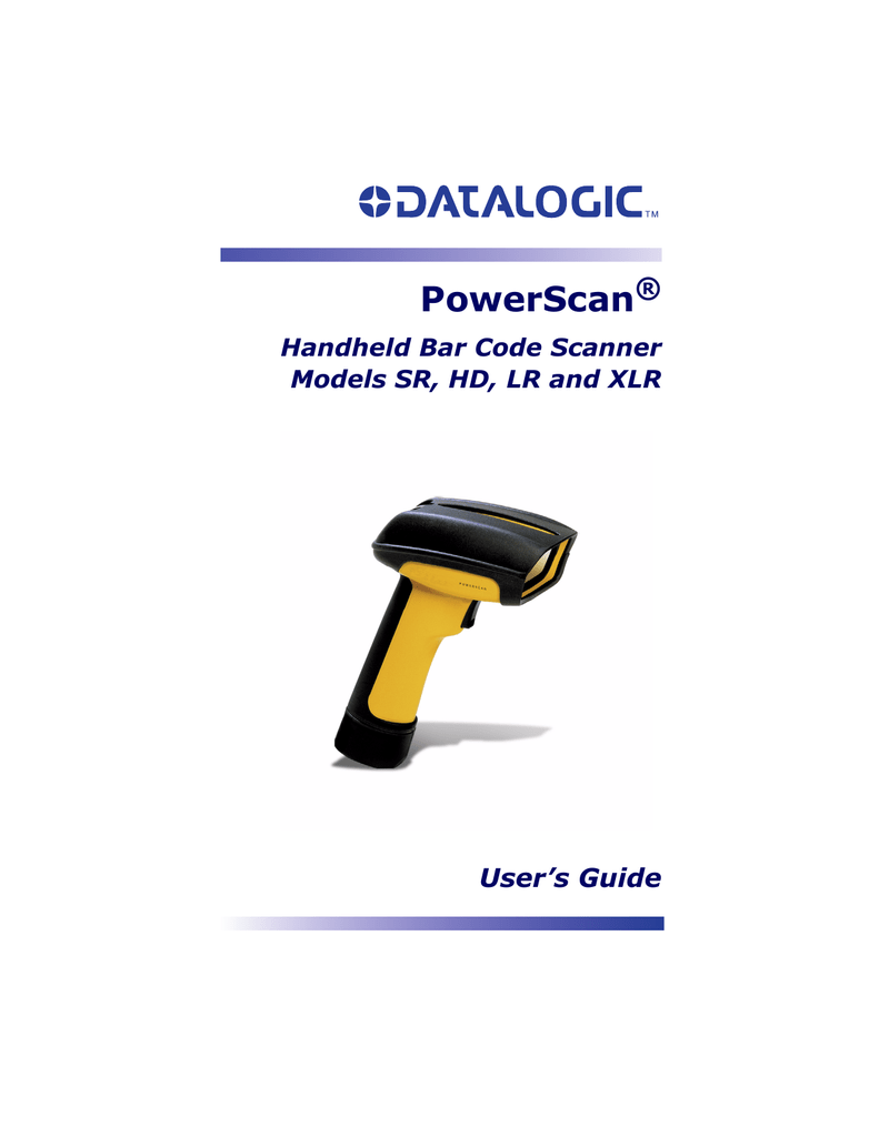 Datalogic POWERSCAN LR User manual | Manualzz
