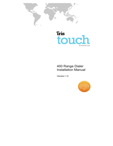 Iris Touch 400 Range Dialer Installation Manual | Manualzz