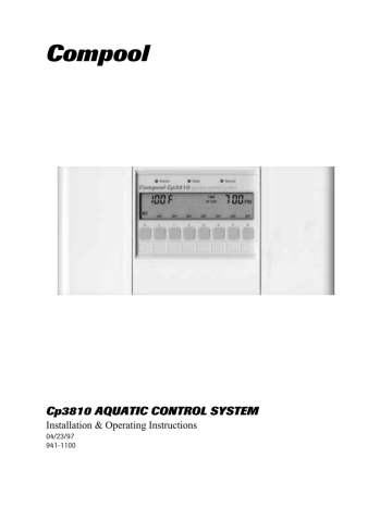 Compool Cp3810 Operating instructions | Manualzz