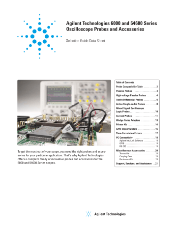 Agilent Oscilloscope Probes 6000 10070C, 6000 10073C, 6000 10074C, 6000 ...
